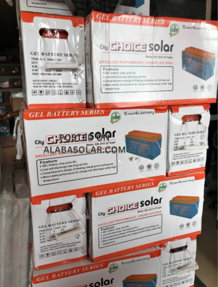 200AH/12V CITY CHOICE SOLAR DRY CELL BATTERY Price in Nigeria - Alaba ...