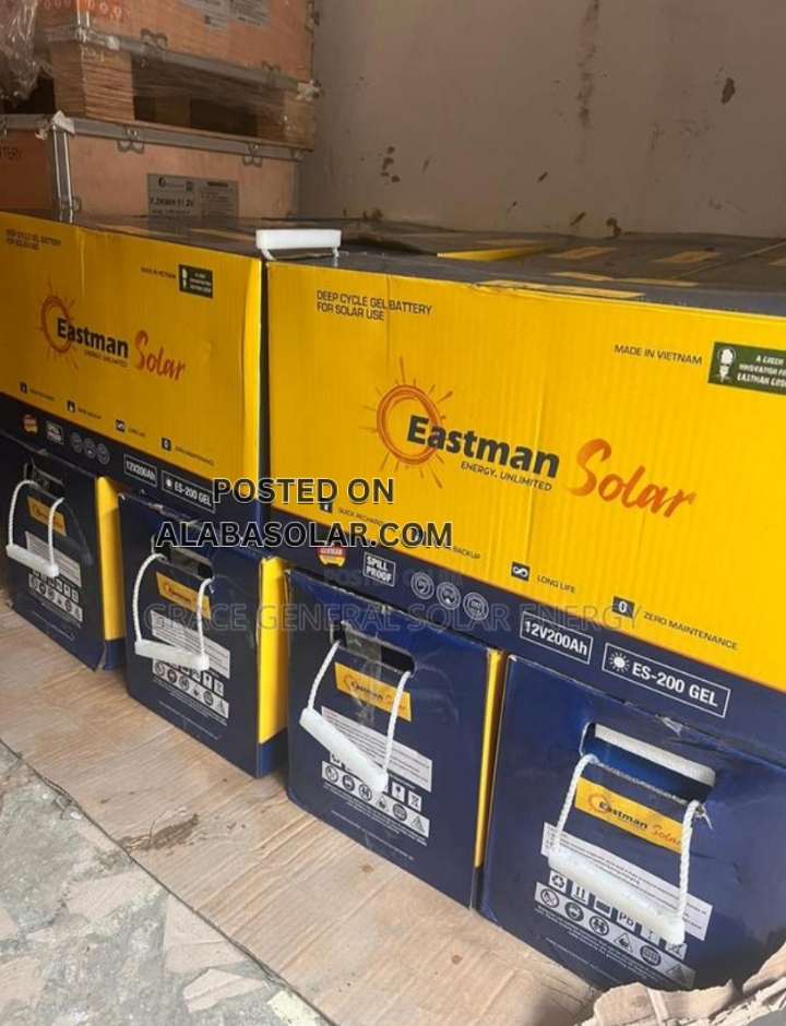 200AH EASTMAN SOLAR DRY CELL BATTERY Price in Nigeria 🇳🇬 on Alaba Solar ...