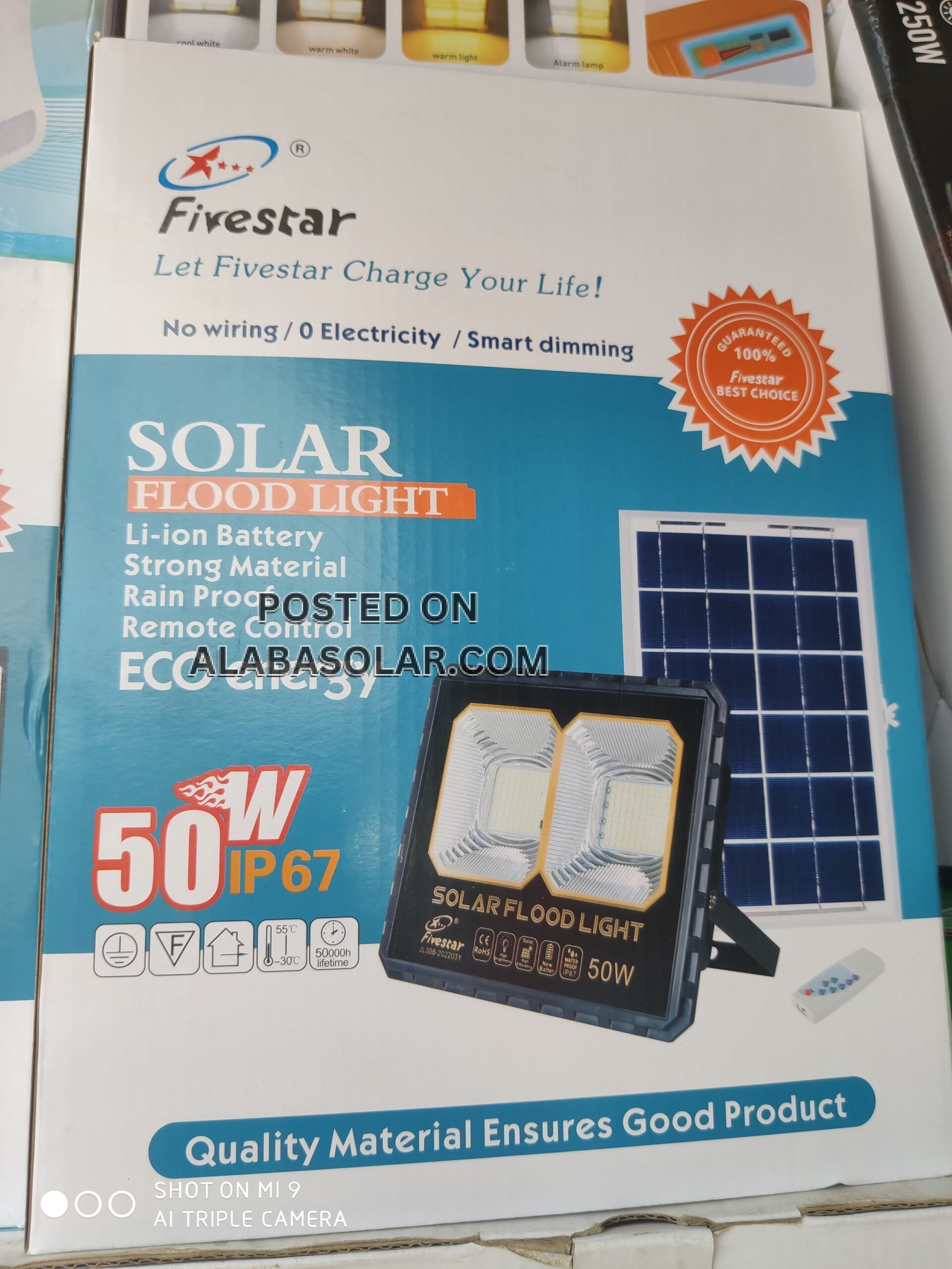 50w Five-Star Floodlight Price in Nigeria 🇳🇬 Alaba Solar Marketplace