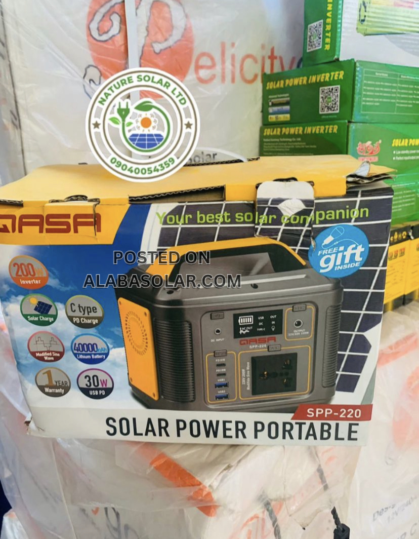 200W Qasa Solar Generator Price in Nigeria 🇳🇬 Alaba Solar Marketplace