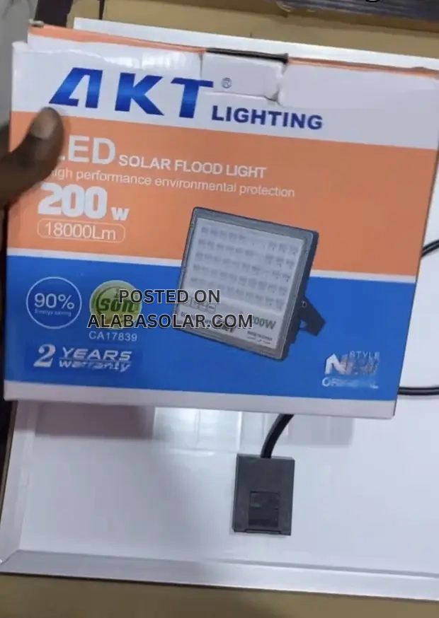 200 Watts AKT Solar Flood Light Price in Nigeria 🇳🇬 Alaba Solar Marketplace