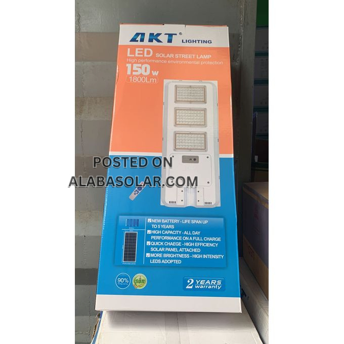 150 Watts AKT Solar Street Light Price in Nigeria - Alaba Solar Marketplace