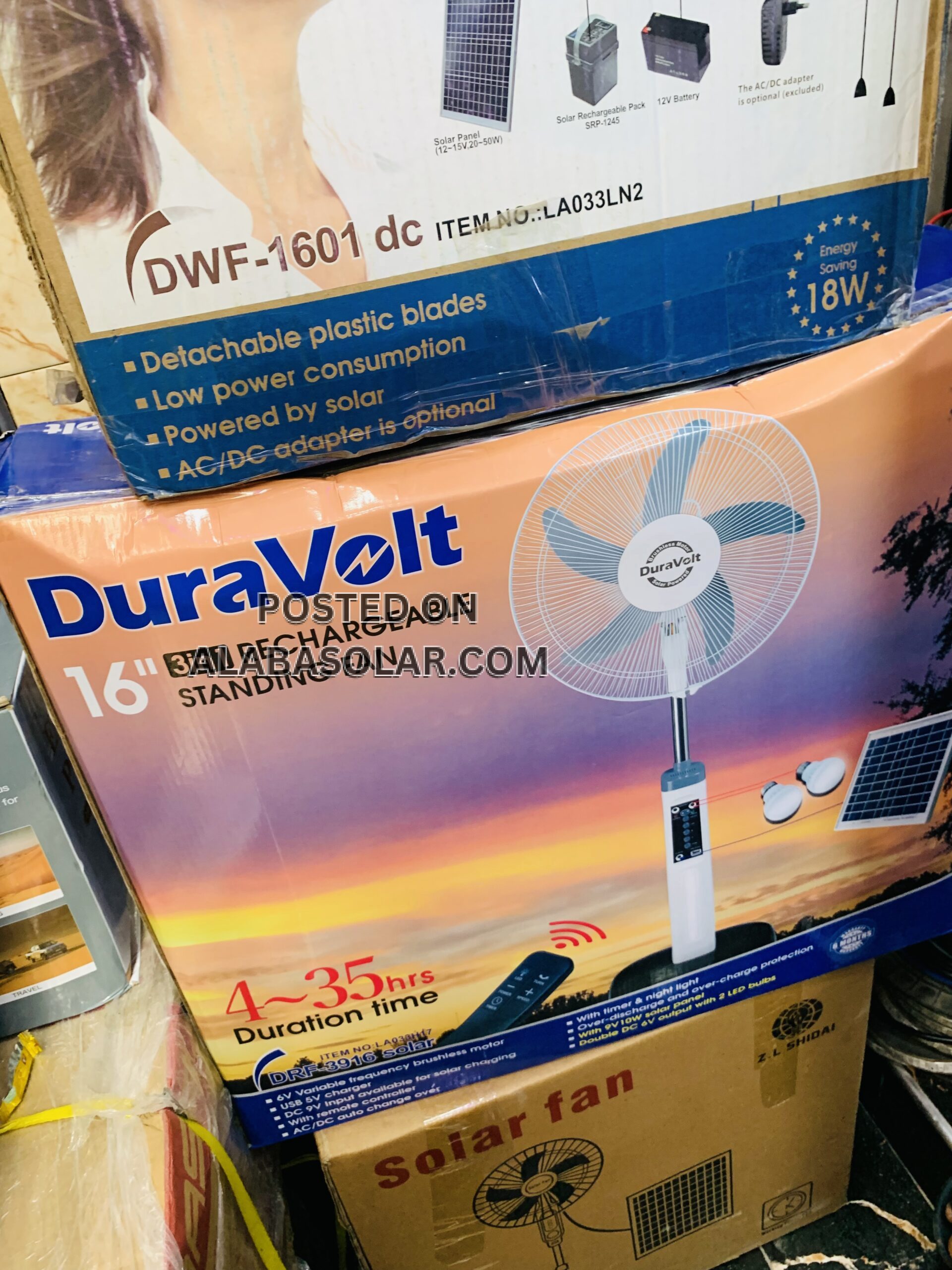 DuraVolt Solar Rechargeable Standing Fan Price in Nigeria Jiji Jumia ...