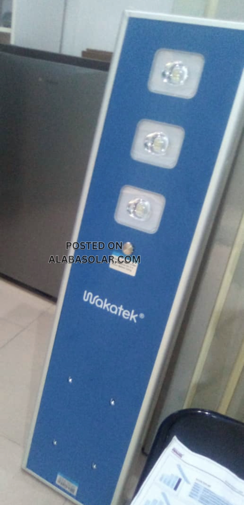 3 Eyes Wakatek All In One Solar Street Light Price in Nigeria - Alaba ...