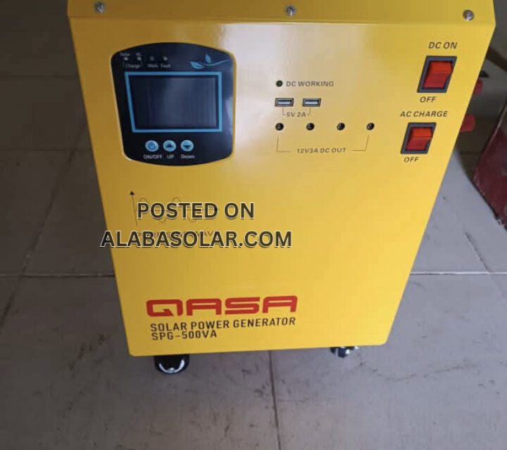 Qasa Solar Generator 500W + 200W Panel Price in Nigeria 🇳🇬 Alaba Solar ...