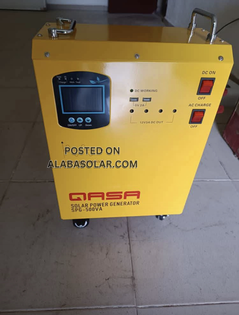 Qasa Solar Generator 500W + 200W Panel Price in Nigeria 🇳🇬 Alaba Solar ...