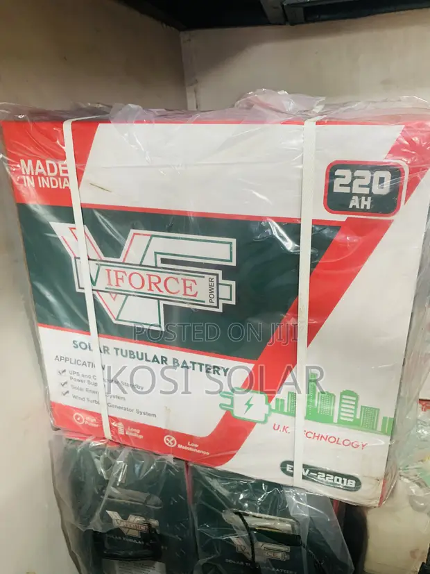 12V 220Ah Viforce India Tubular Battery Price in Nigeria - Alaba Solar Marketplace