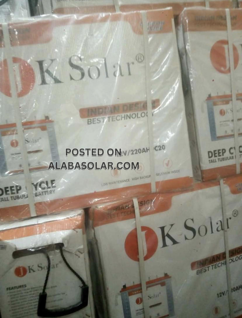 12V 220Ah JK Solar Tall Tubular Battery Price in Nigeria 🇳🇬 Alaba Solar ...