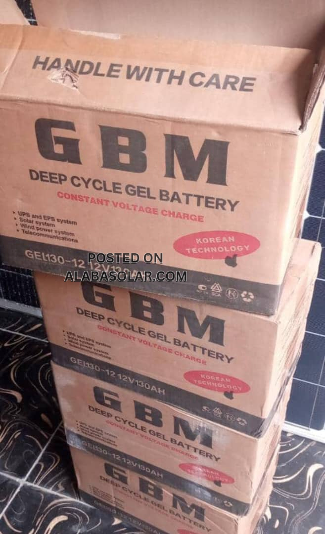 120AH GBM GEL SOLAR BATTERY Price in Nigeria - Alaba Solar Marketplace