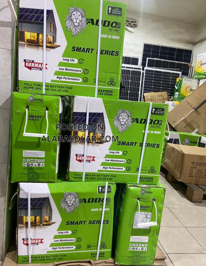 220AH ADDO TUBULAR SOLAR BATTERY Price in Nigeria Jiji Jumia & Alaba Solar