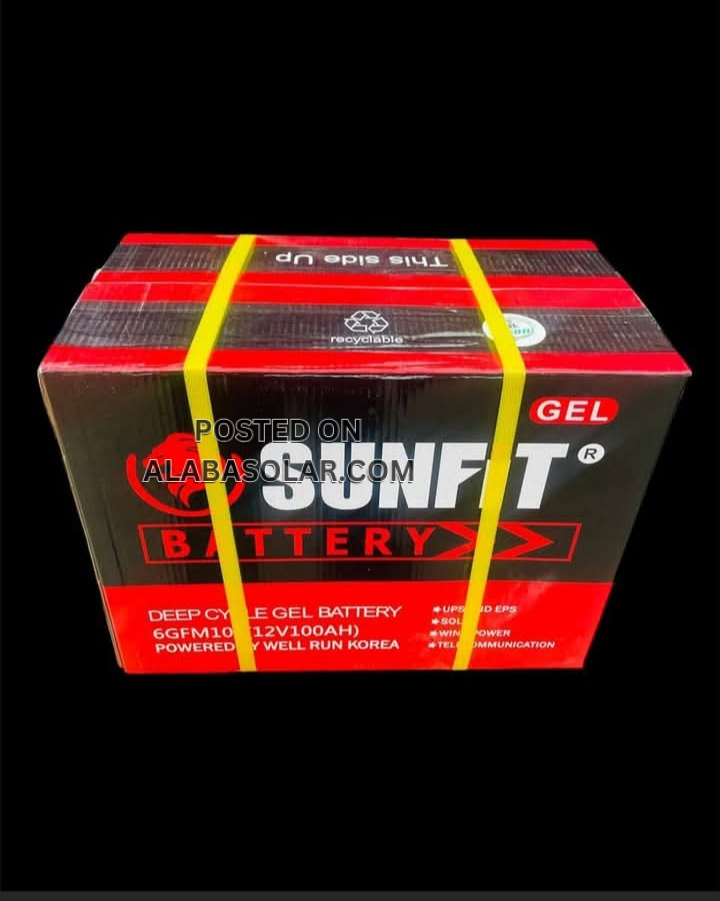 100AH SUNFIT GEL SOLAR BATTERY Price in Nigeria 🇳🇬 Alaba Solar Marketplace