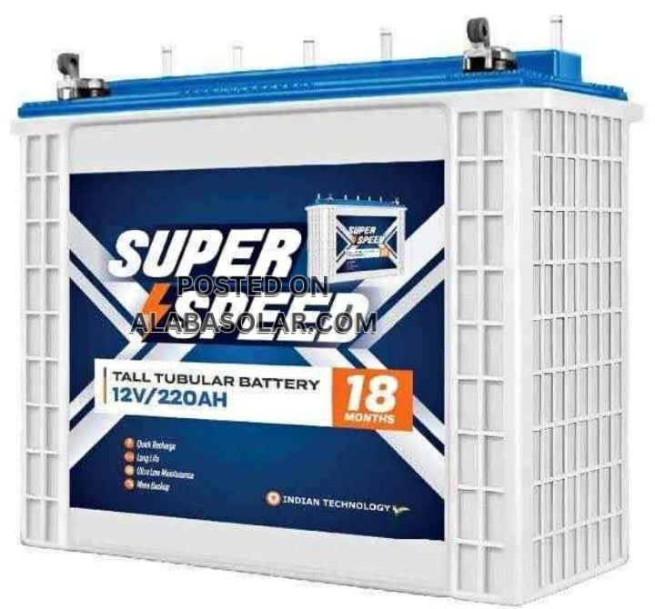 220AH SUPERSPEED TUBULAR BATTERY Price in Nigeria 🇳🇬 Alaba Solar ...