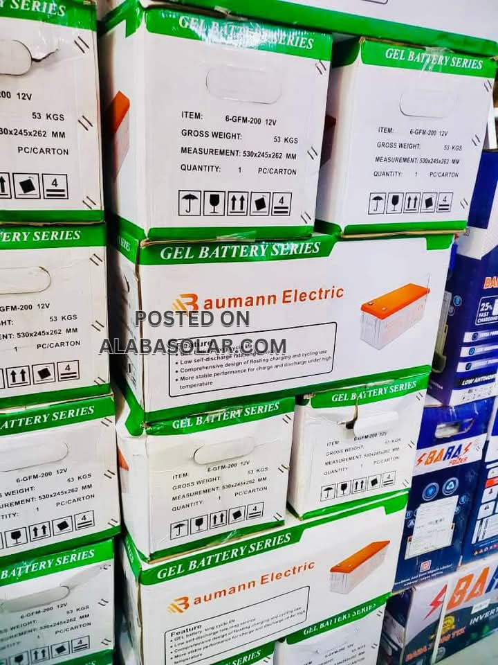 200AH BAUMANN ELECTRIC DRY CELL BATTERY Price in Nigeria - Alaba Solar ...