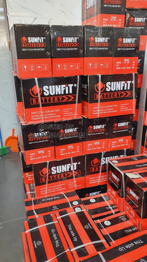 130AH SUNFIT DRY CELL SOLAR BATTERY Price in Nigeria 🇳🇬 Alaba Solar ...