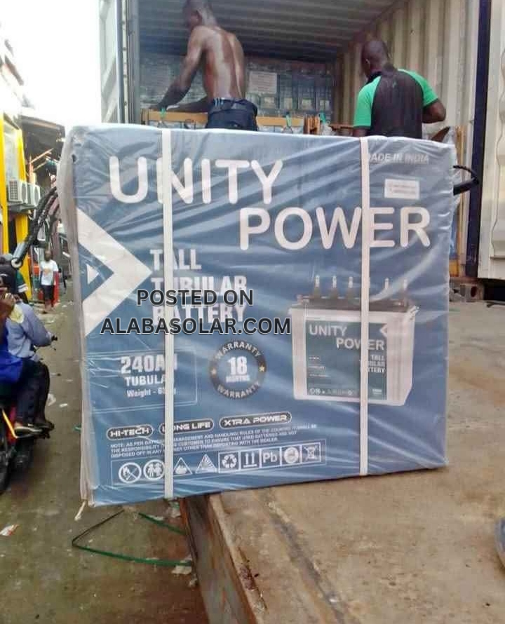 240AH UNITY POWER TUBULAR BATTERY Price in Nigeria Jiji Jumia & Alaba Solar