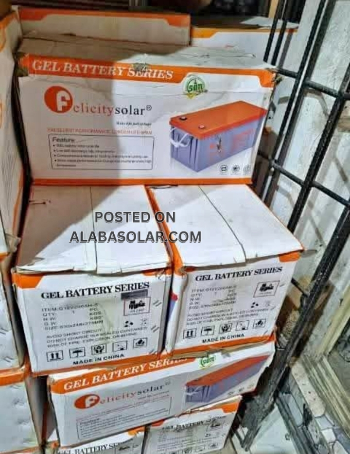 200AH FELICITY DRY CELL BATTERY Price in Nigeria 🇳🇬 Alaba Solar Marketplace