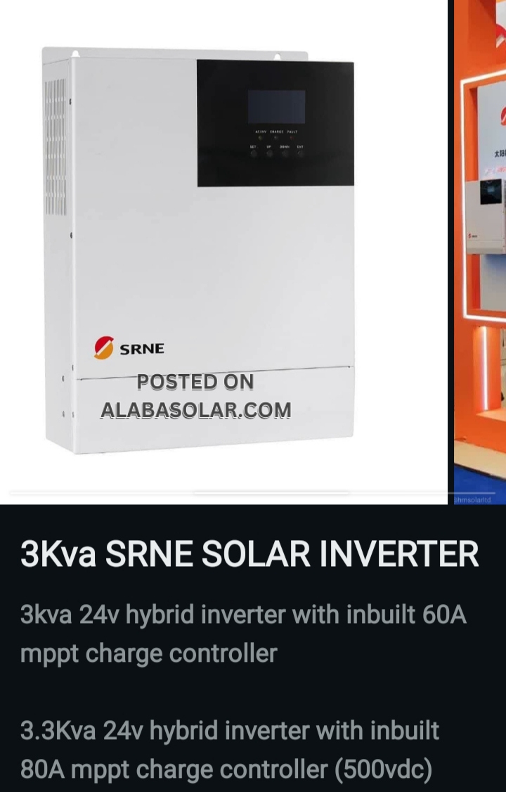 3.3KVA/48V SRNE HYBRID INVERTER Price in Nigeria 🇳🇬 Alaba Solar Marketplace