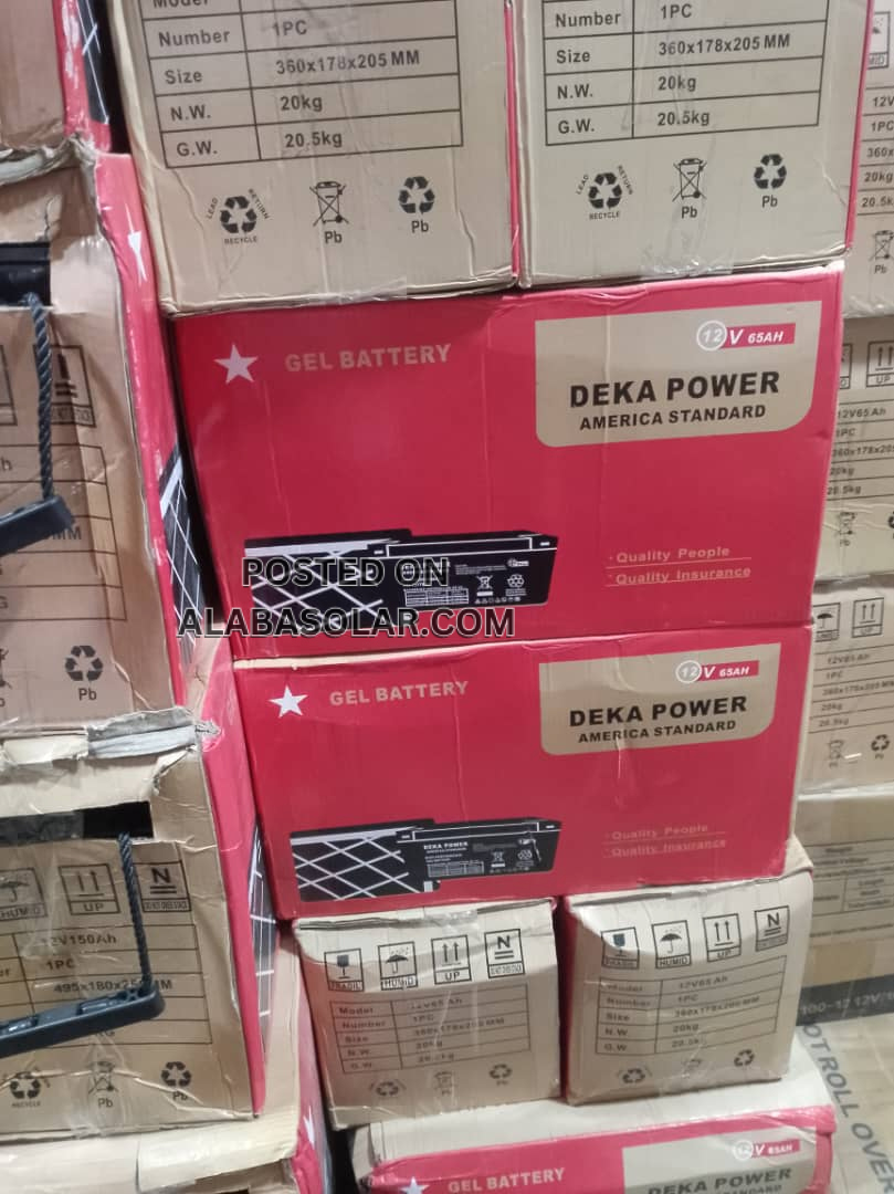 200AH DEKA POWER GEL BATTERY Price in Nigeria 🇳🇬 Alaba Solar Marketplace