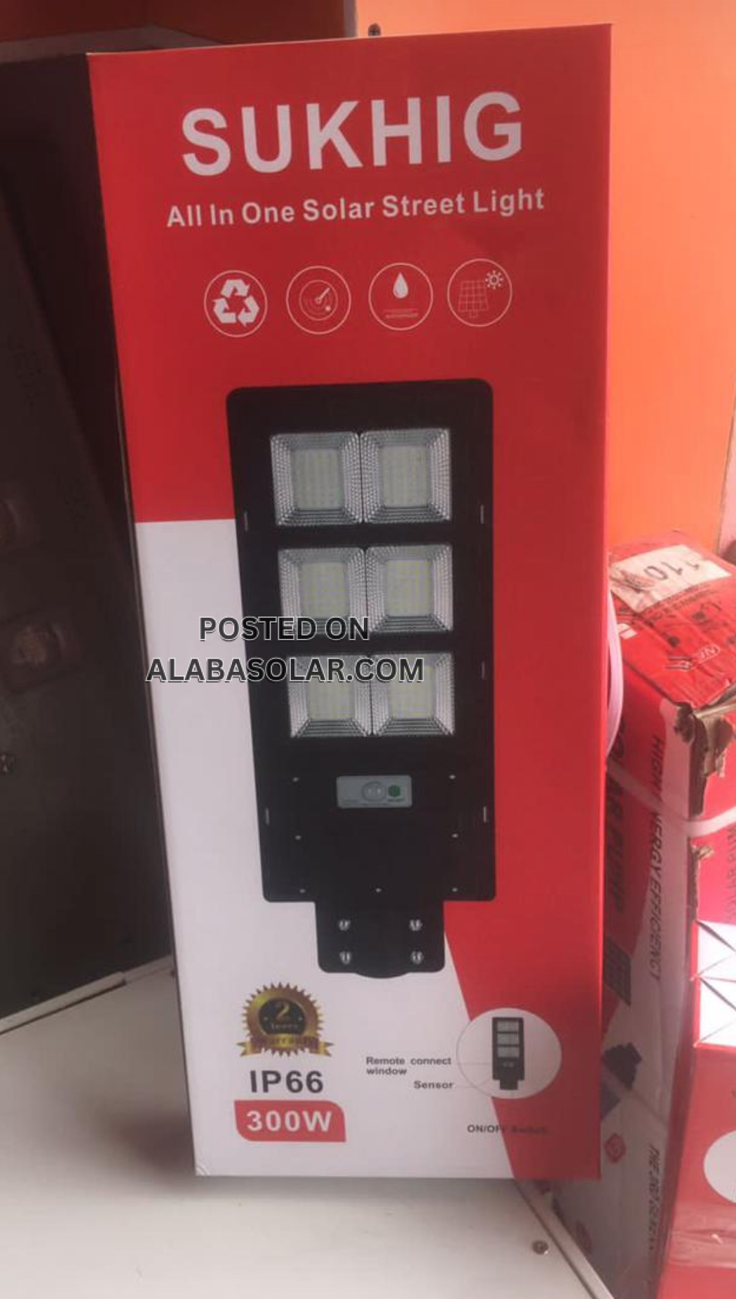 300 Watts Sukhig Solar Street Light Price in Nigeria 🇳🇬 Alaba Solar ...