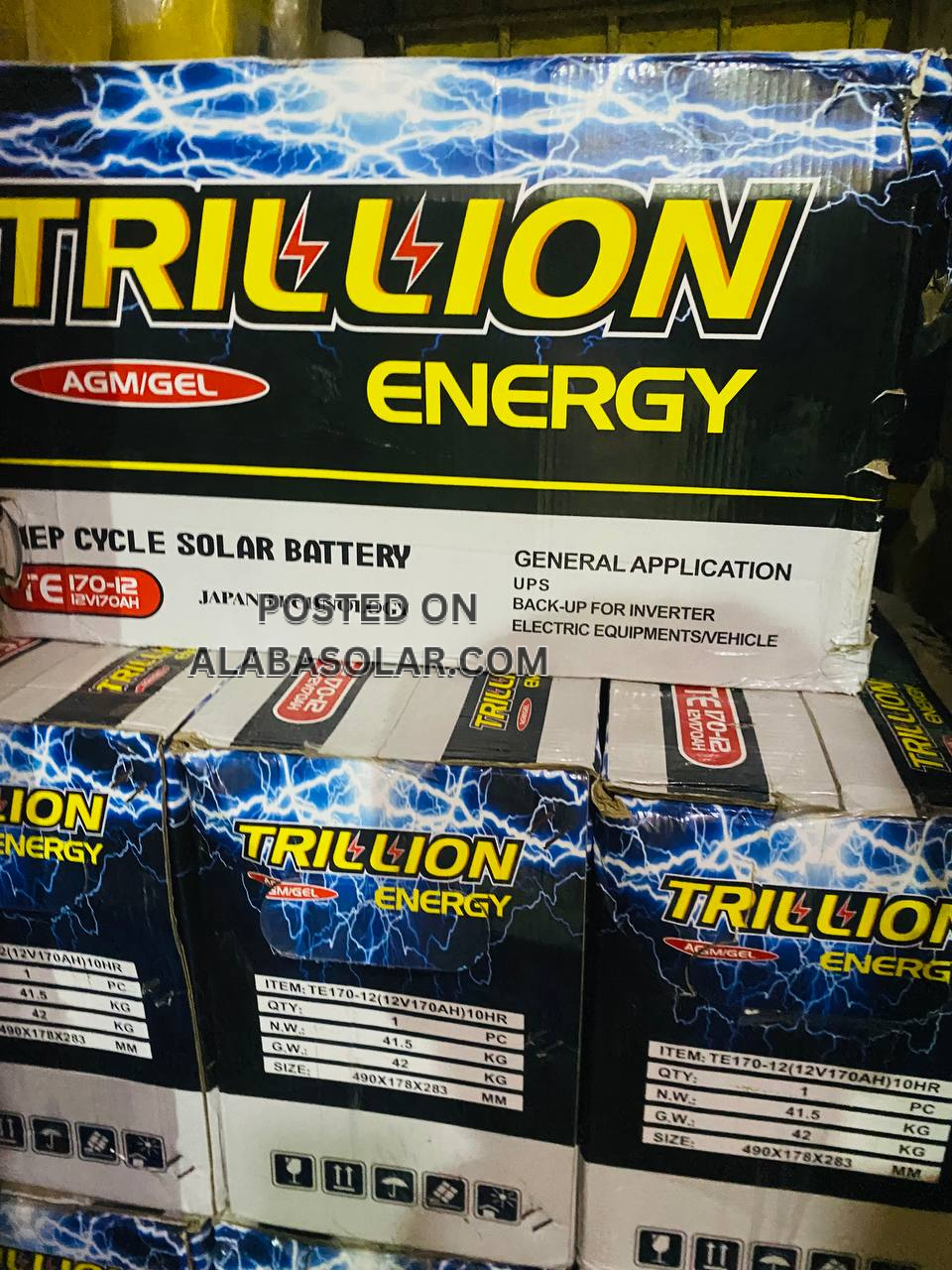Trillion energy solar dry cell battery 12V 170Ah Price in Nigeria 🇳🇬 ...