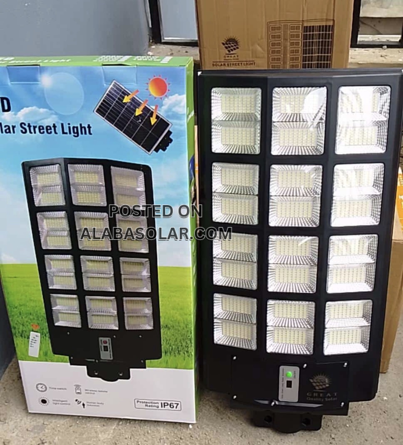 24 Bulbs All in One Solar Street Light Price in Nigeria 🇳🇬 Alaba Solar ...