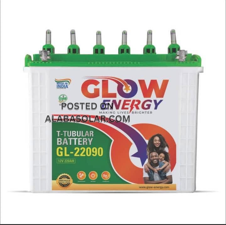 Glow energy 220ah tubular battery Price in Nigeria 🇳🇬 Alaba Solar ...