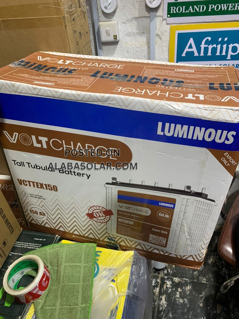 Luminous 150ah 12v voltcharge tubular battery Price in Nigeria 🇳🇬 Alaba ...