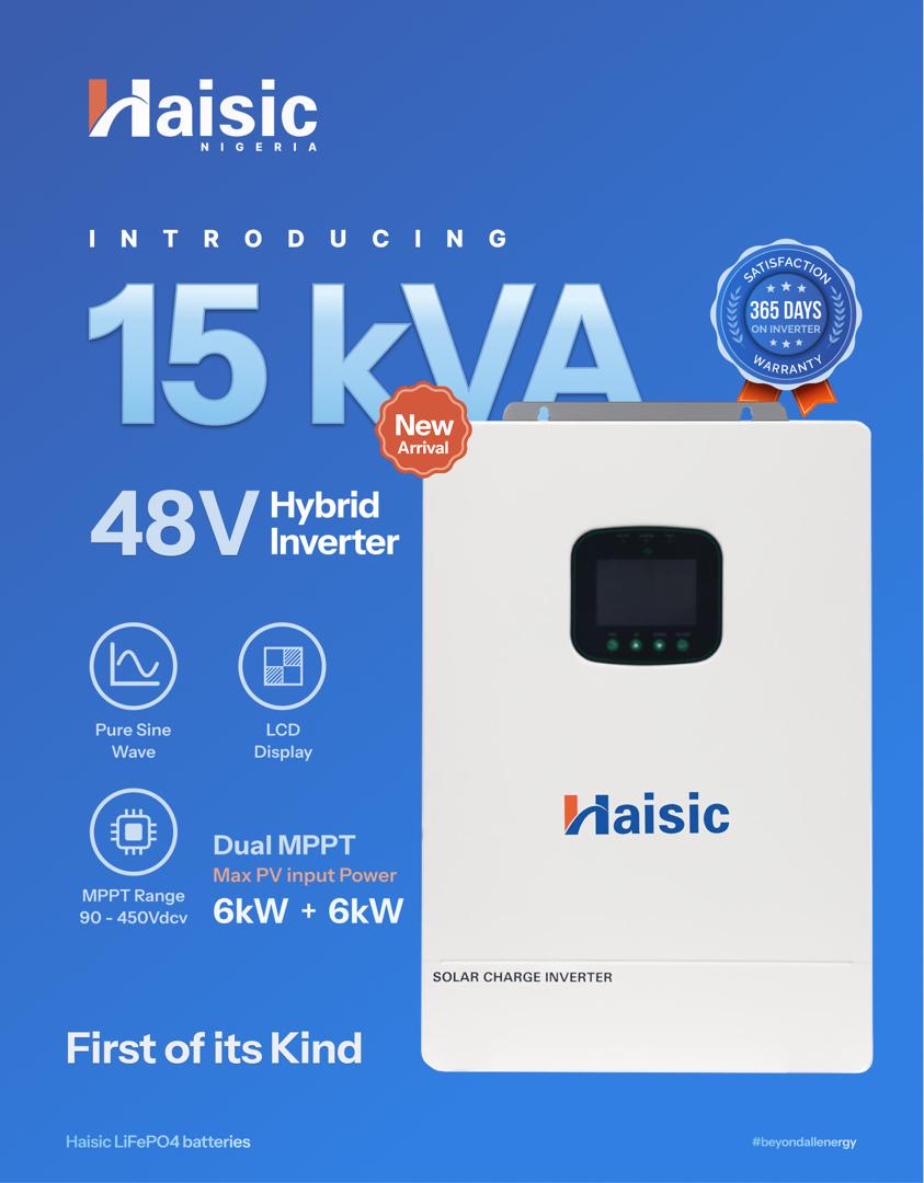 Haisic 15kva 48v hybrid inverter Price in Nigeria 🇳🇬 Alaba Solar ...