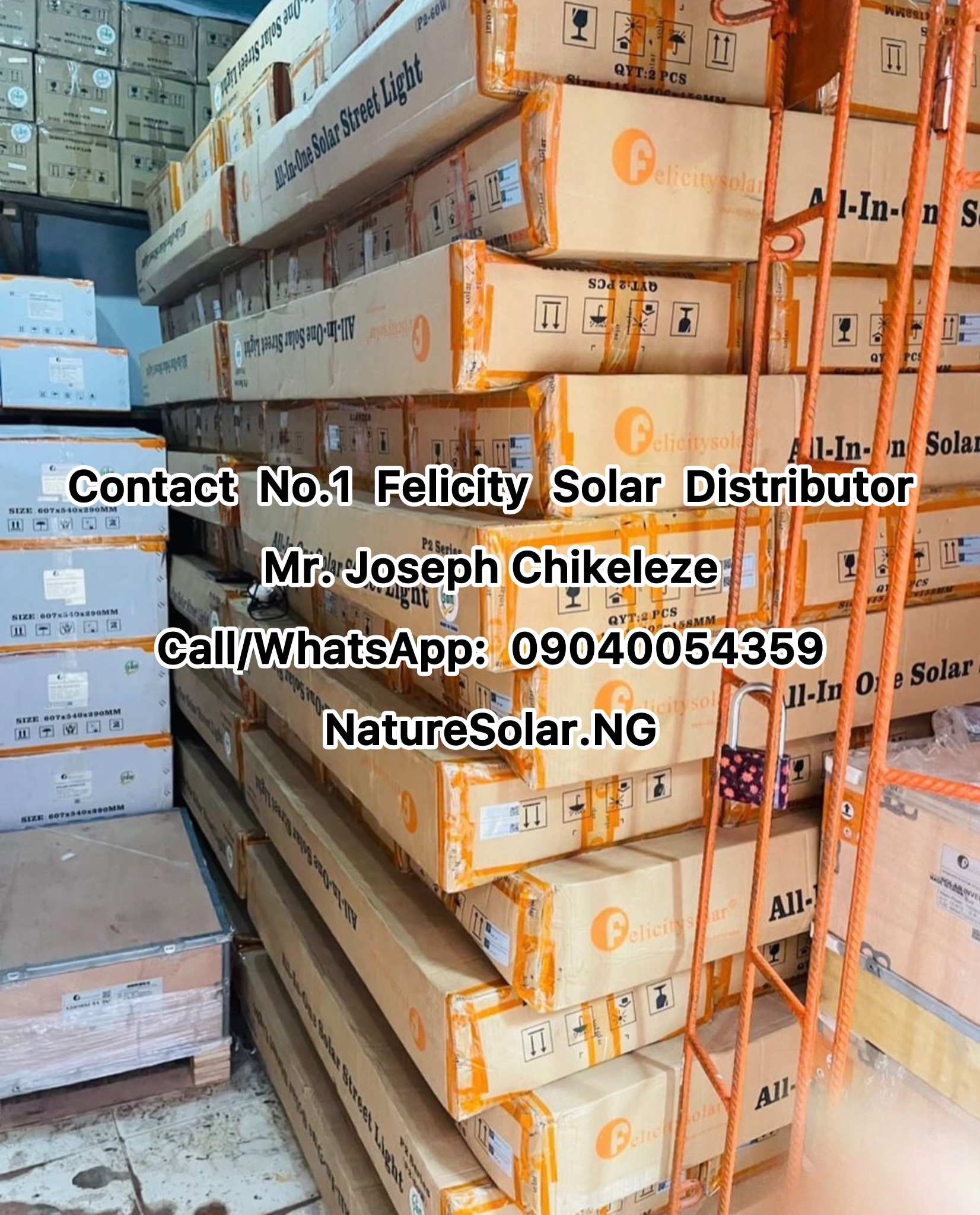 D2 100W Felicity All in One Solar Street Light Price in Nigeria 🇳🇬 ...