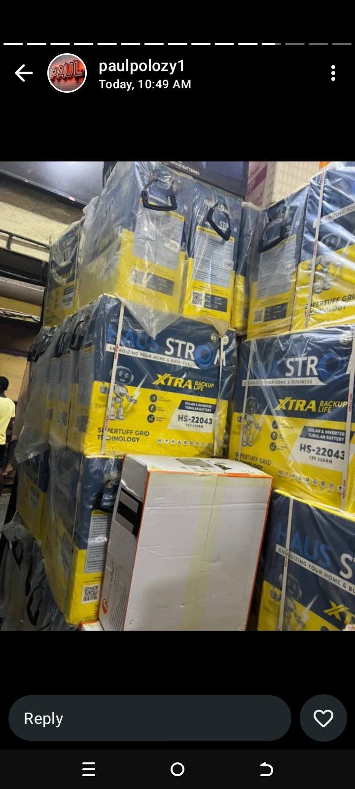 str solar battery 220 amps Price in Nigeria 🇳🇬 Alaba Solar Marketplace