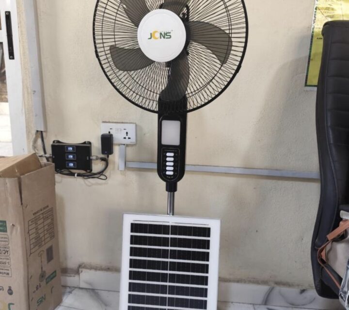 JCNS Solar Standing Fan Price in Nigeria 🇳🇬 Alaba Solar Marketplace