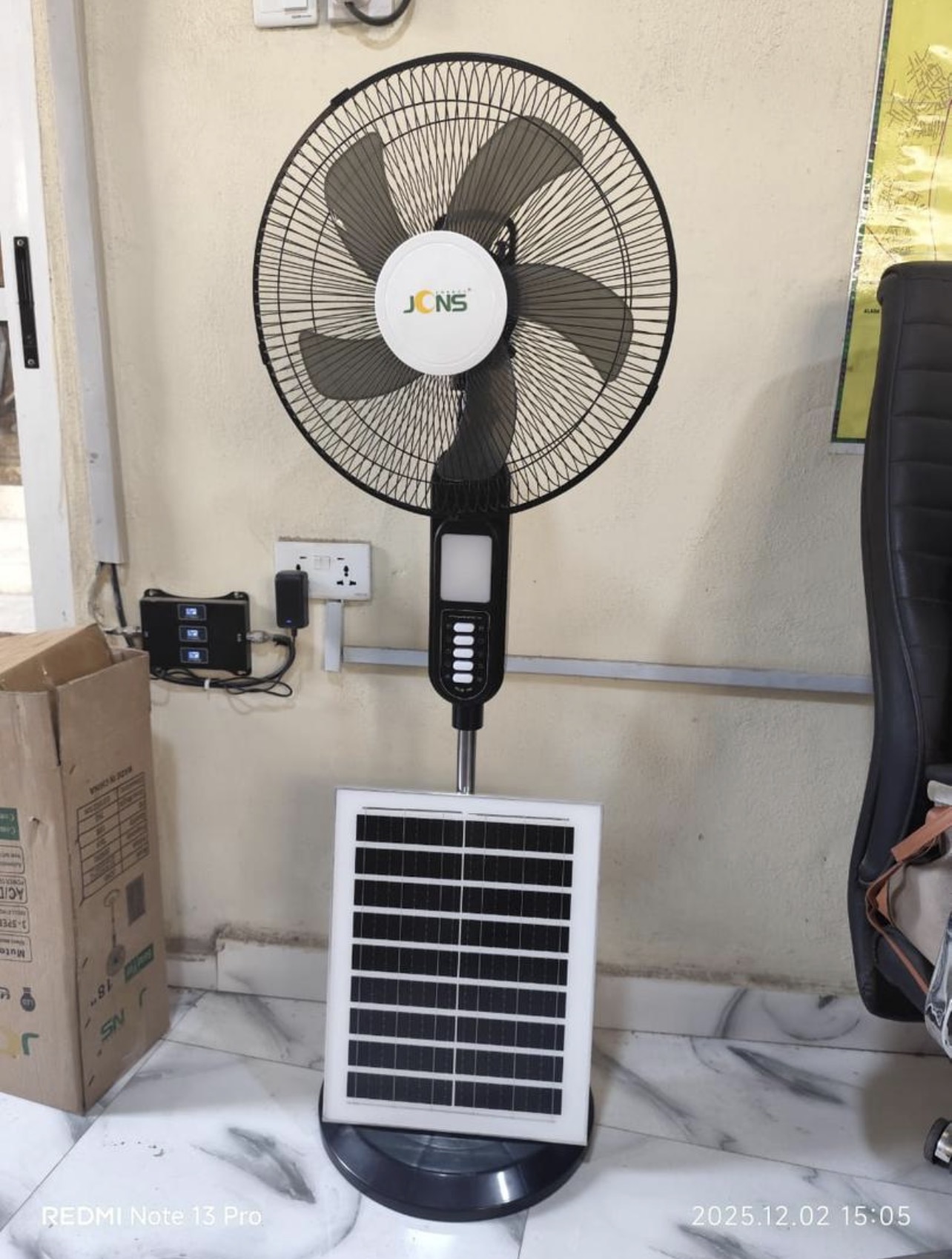 JCNS Solar Standing Fan Price in Nigeria 🇳🇬 Alaba Solar Marketplace