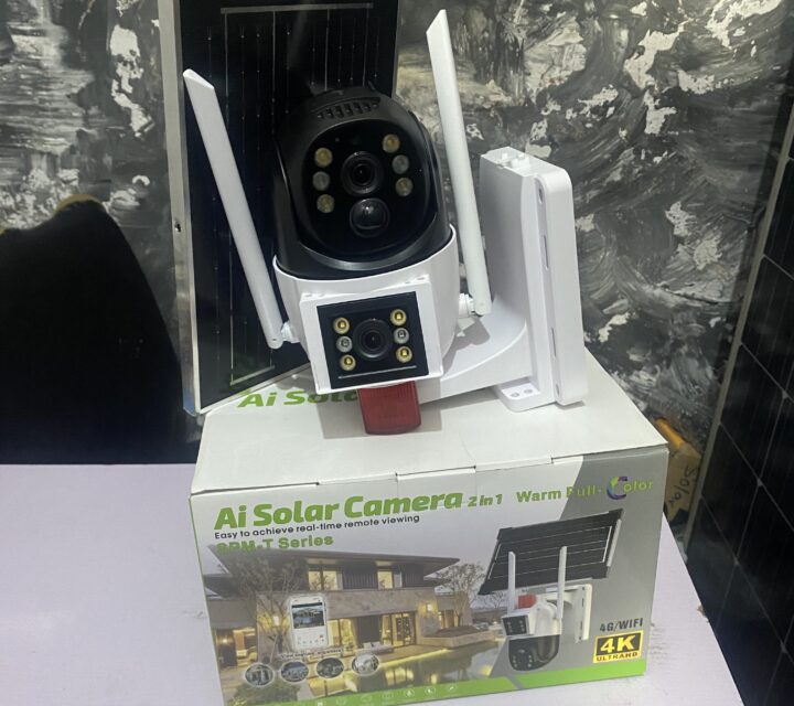 AI SOLAR CAMERA 360 TILT DEGREE Price in Nigeria 🇳🇬 Alaba Solar Marketplace