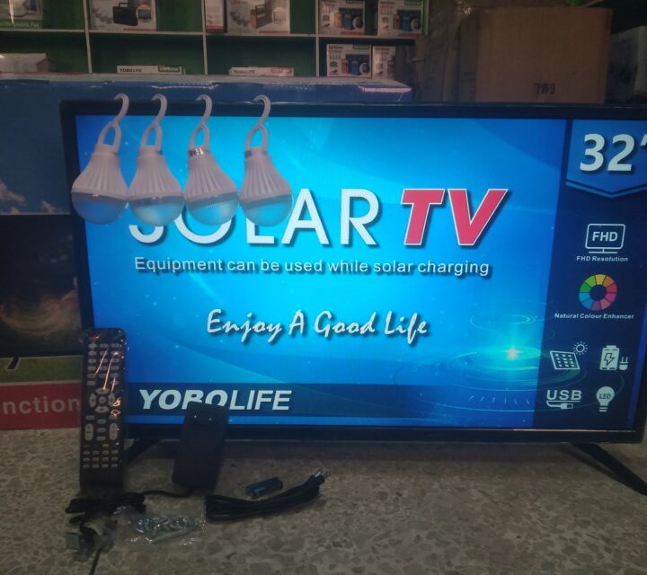 32" SOLAR SMART RECHARGEABLE TV Price in Nigeria 🇳🇬 Alaba Solar Marketplace