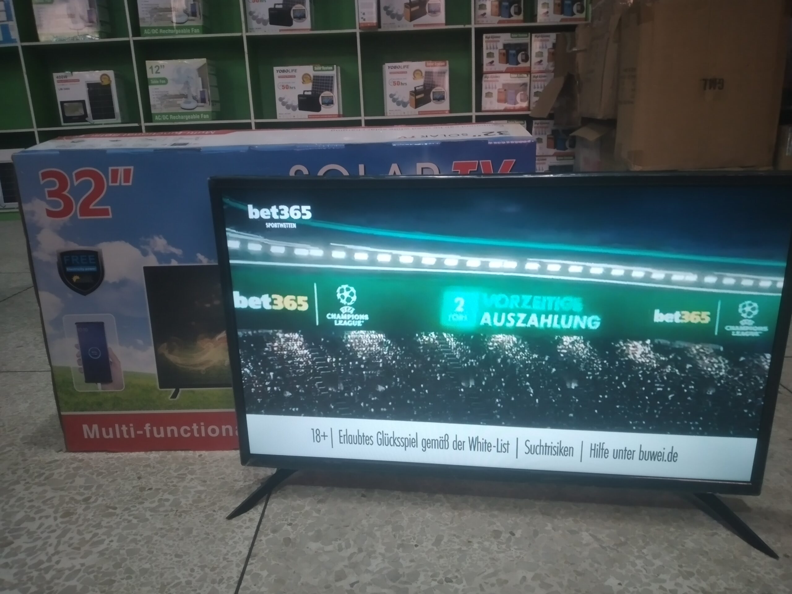 32" SOLAR SMART RECHARGEABLE TV Price in Nigeria 🇳🇬 Alaba Solar Marketplace