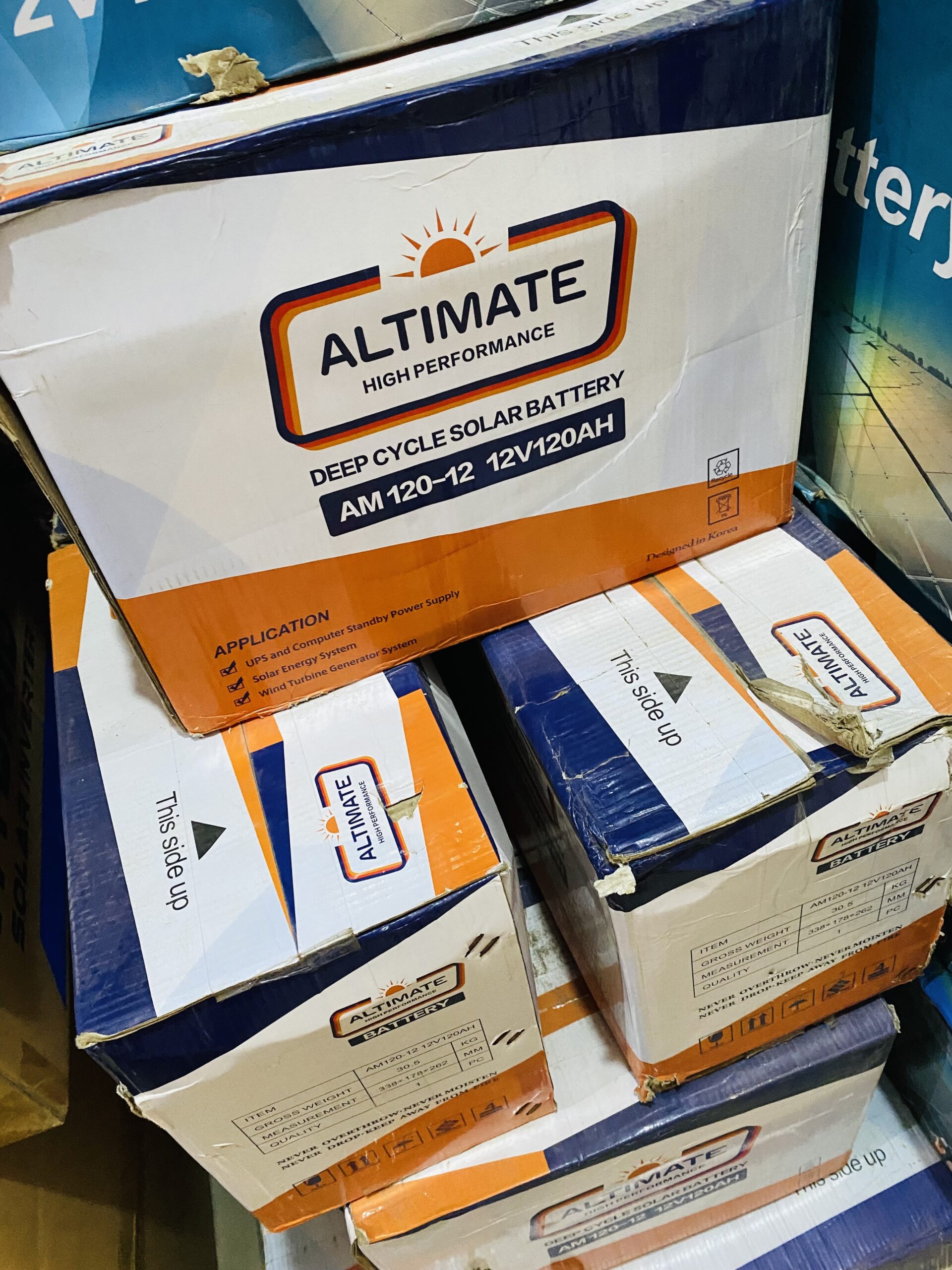 120AH 12v ALTIMATE Dry Cell Solar Battery Price in Nigeria 🇳🇬 Alaba ...